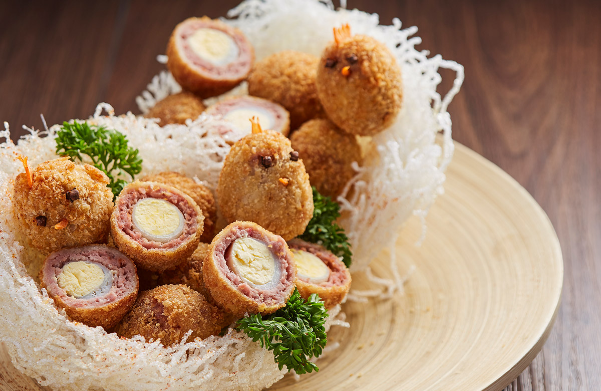 Scotch Quail Eggs - Blue Key